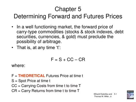 Ppt Chapter 5 Determining Forward And Futures Prices Powerpoint Presentation Id 4496218