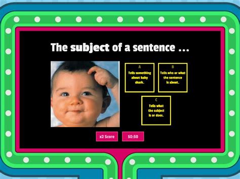Subject And Predicate Trivia Gameshow Quiz