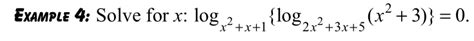 Solving A Nested Logarithmic Equation