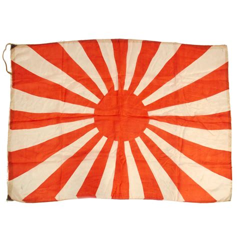 Original Japan Wwii Imperial Japanese Army Rising Sun Silk War Flag