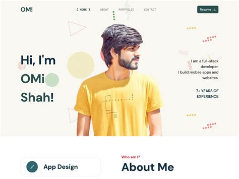 portfolio landing page html bootstrap template by omishah a html