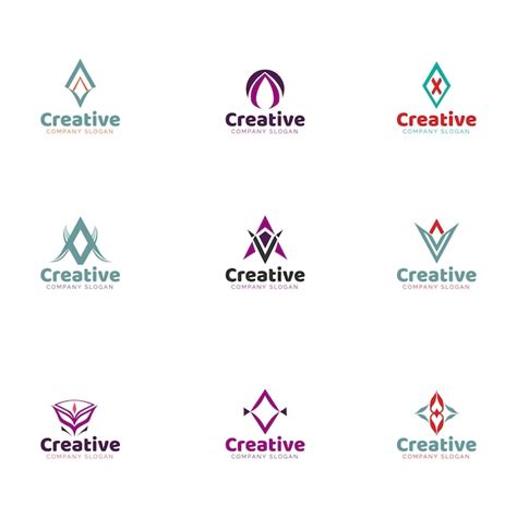 Premium Vector A Collection Of Different Logos Including One That
