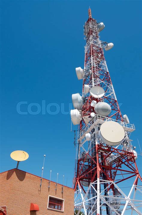 Telecommunications Tower Stock Image Colourbox