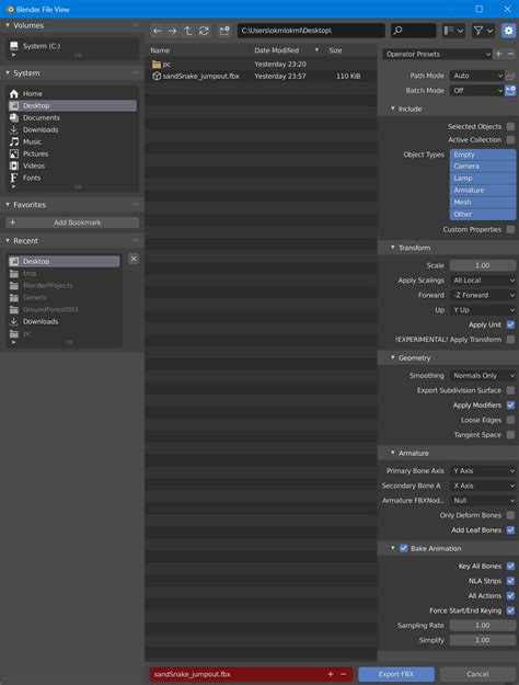 export - Exporting animation to FBX - Blender Stack Exchange