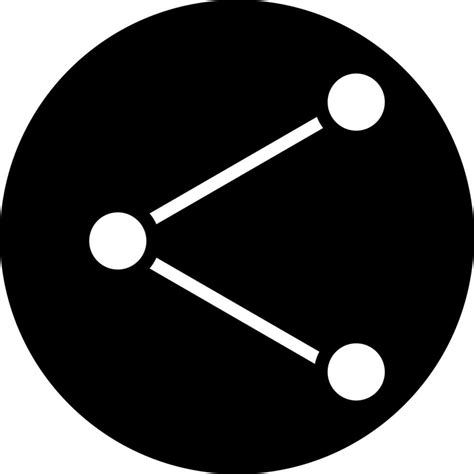 Black And White Share Icon In Flat Style 24279673 Vector Art At Vecteezy