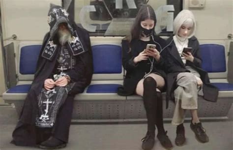 Russian Orthodox Schema Monk In The Metro Rpics