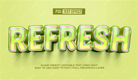 Premium Psd Refresh Text Style Effect