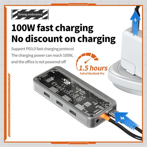Basix USB C Hub In Type C To PD HDMI USB USB SD TF RJ VGA AUDIO Mm Audio
