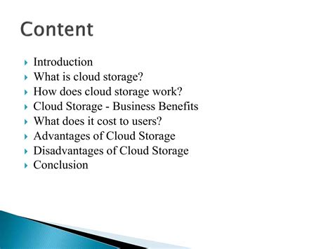 Cloud Storage Ppt PPTX
