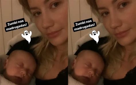 Ana Paula Siebert Posa Cansada Após Amamentar Vicky Vida Real Quem Quem News