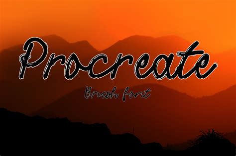 Procreate Font Fonts