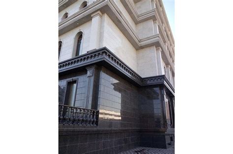 Chinese White And English Tan Brown Granite Cladding