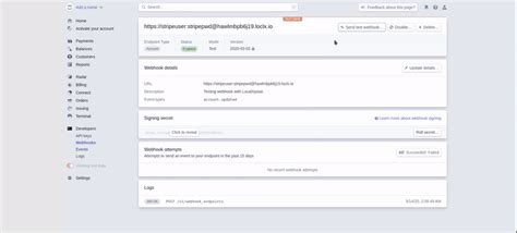 Testing Stripe Webhook Localxpose Docs