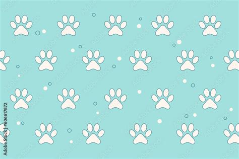 Wildlife Inspired Paw Print Pattern Background For Your Next Project Stock Vector Adobe Stock