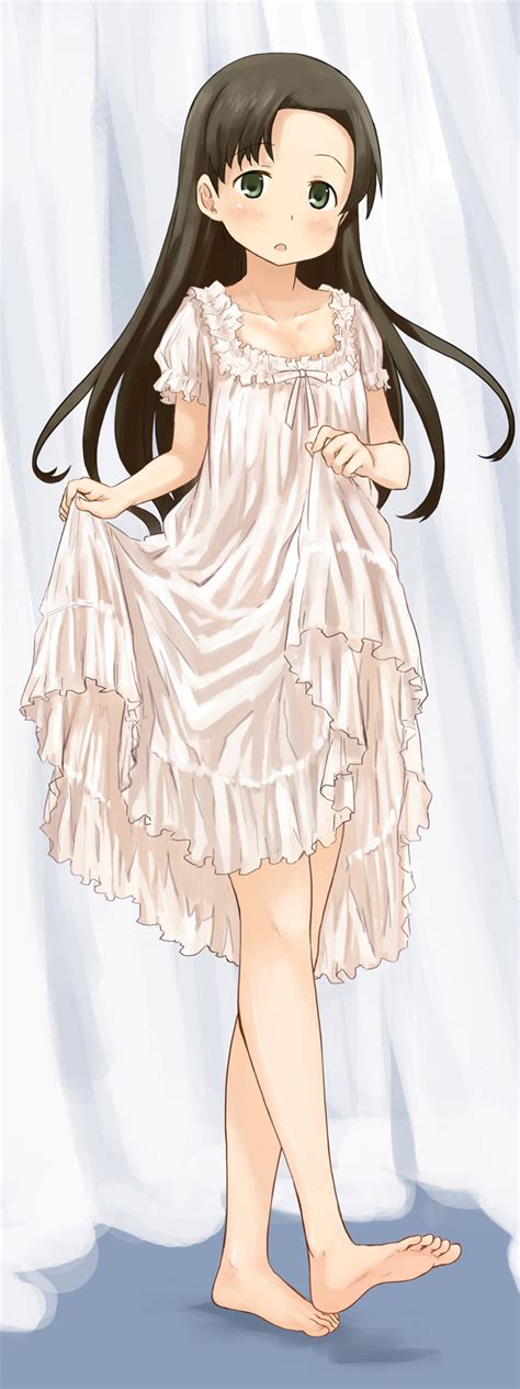 Safebooru 1girl O Abe Kanari Ayanami Kantai Collection Barefoot