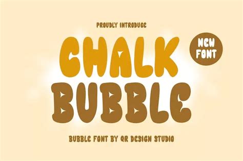 Chalk Bubble Font Dfonts