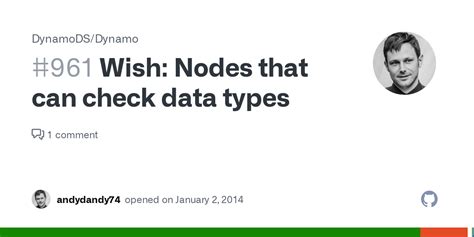 Wish Nodes That Can Check Data Types · Issue 961 · Dynamodsdynamo