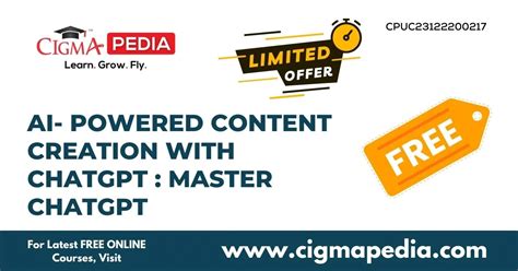 Ai Powered Content Creation With Chatgpt Master Chatgpt Free Udemy