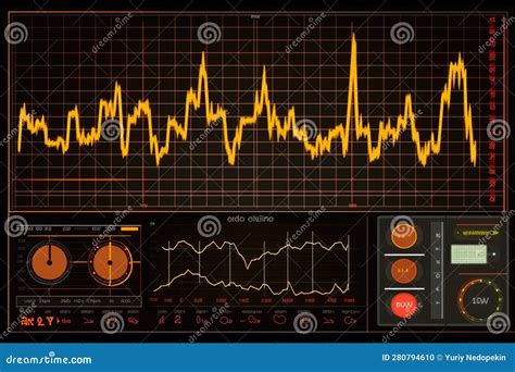 Oscilloscope Waveform On Its Screen Generative Ai Stock Illustration Illustration Of Diagram