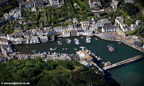 Aeroengland Aerial Photograph Of Polperro Cornwall England Uk