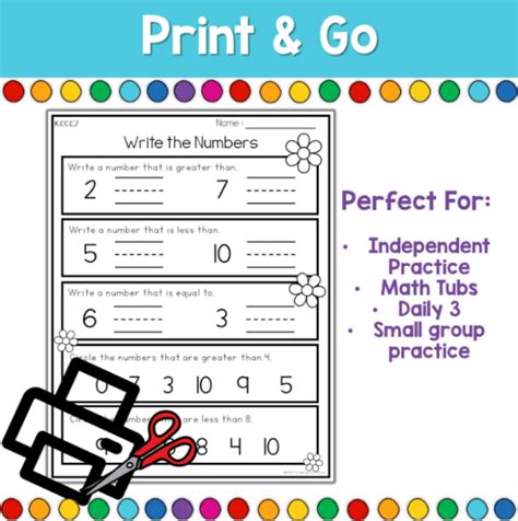 K Cc Counting And Cardinality Standards Bundle Kindergarten Chaos