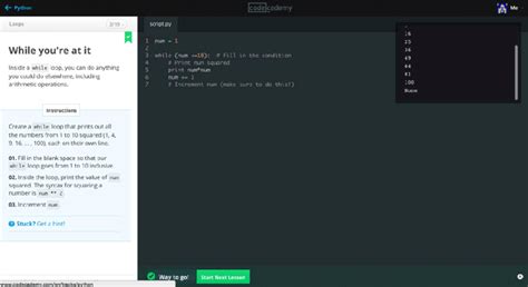 Codecademys Lesson Screen Download Scientific Diagram