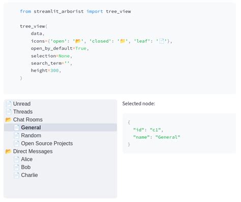 New Component Streamlit Arborist Create Interactive Tree Views