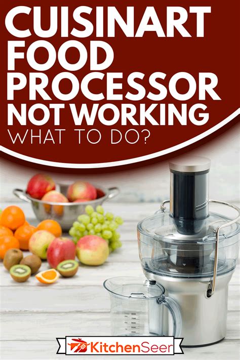Cuisinart Food Processor Not Working What To Do