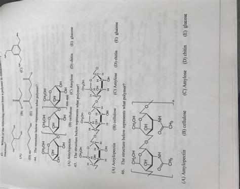solved which of the following cannot form a polymer in