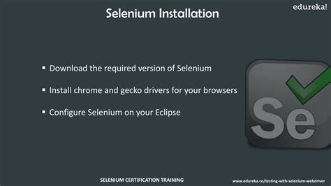 Ppt Selenium Installation Guide Selenium Webdriver Setup Edureka