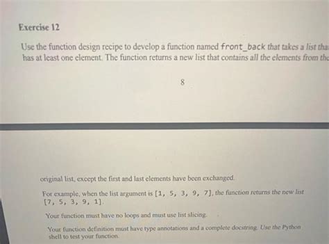 Solved Use The Function Design Recipe To Develop A Function