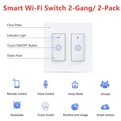 Snapklik Com Nexete Smart Wi Fi Wall Light Switch Compatible