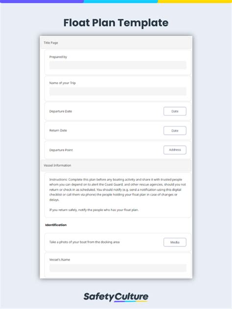 What To Include In A Float Plan Template Pdf Safetyculture