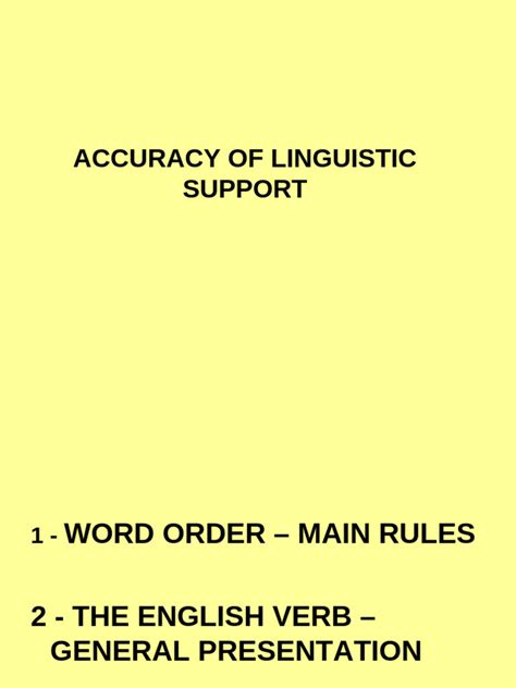 C2 Eeas Part One Word Order Pdf