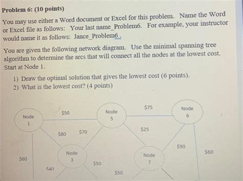 Solved Problem 6 10 Points You May Use Either A Word