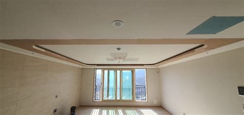 라운드 우물천장 필름마감vs 무몰딩도배마감 네이버 블로그