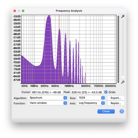 Plot Spectrum Export Contains Too Many Values Audacity 3 Help Forum