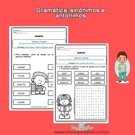 Gramática Sinônimo E Antônimo