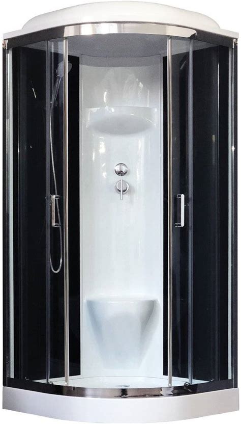 Душевая кабина Royal Bath RB 100HK6-BT-CH с низким поддоном, с сиденьем ...