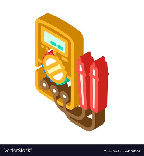 Multimeter Testing Electronics Isometric Icon Vector Image