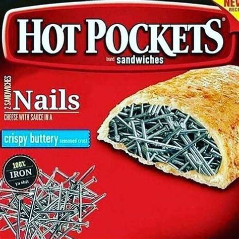 Pin By Alan Hoover On Krazytrain Funny Food Memes Hot Pockets Food