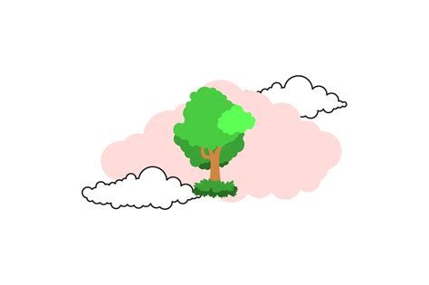 Tree Cloud Style Graphic By Restartstudio32 Creative Fabrica