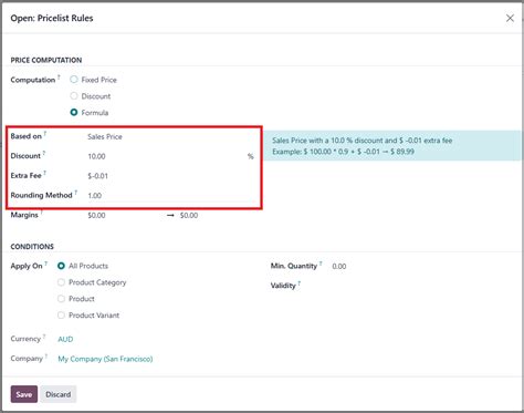 How To Use Pricelist In Odoo Odoo Story