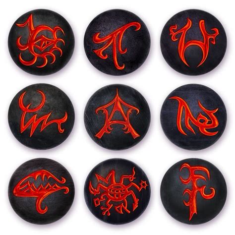 Dandd Drow Symbols © Wizards Of The Coast Symbols Dandd Illustration Design