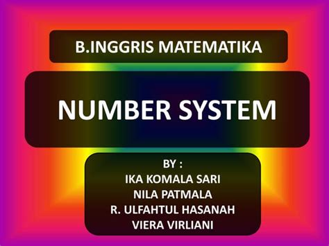 Binary Number System Ppt