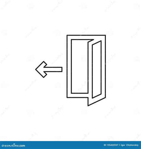 Vector Logout Icon Exit Sign Or Register Logout Button Cartoondealer