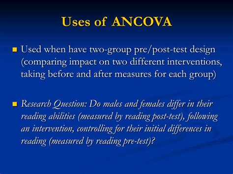 Ppt One Way Analysis Of Covariance Ancova Powerpoint Presentation Free Download Id5505934