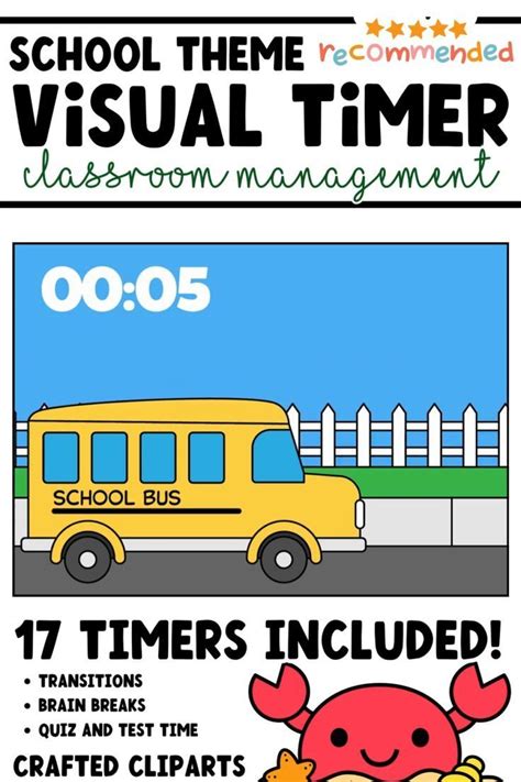 Back To School Visual Timer Classroom Management Tool Transition Ppt V