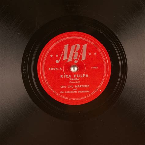 Rica Pulpa Chu Chu Martinez And Lou Raderman Orchestra Free Download Borrow And Streaming