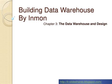 Pdf Building The Data Warehouse Chapter 03 The Data Warehouse And Design Dokumentips